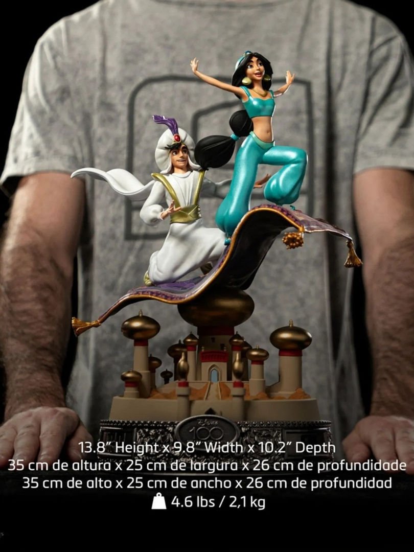 Disney 100 Years - Aladdin and Jasmine 1/10 Art Scale Limited Edition ...